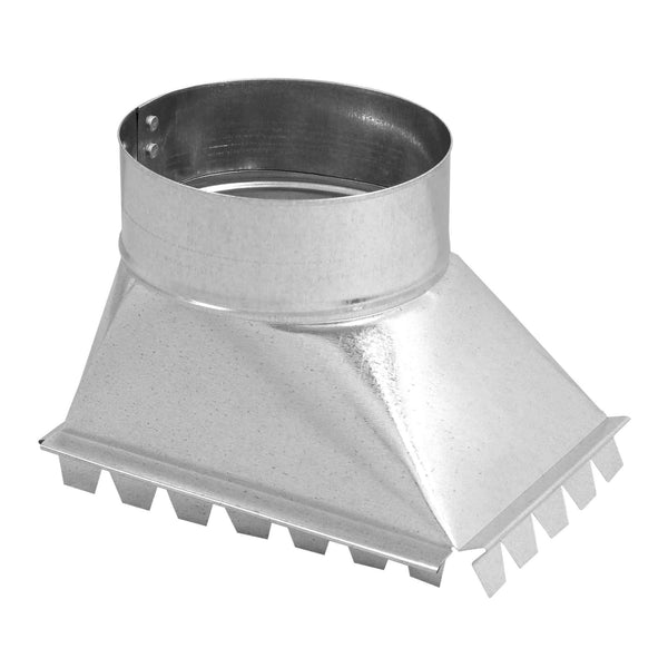 Side Take-Off for Transition in Galvanized Steel, 6" - Matériaux JLS