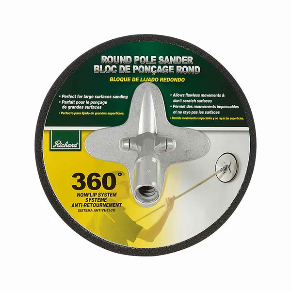Sableur rond pour pôle avec attache velcro, 9'' - Matériaux JLS