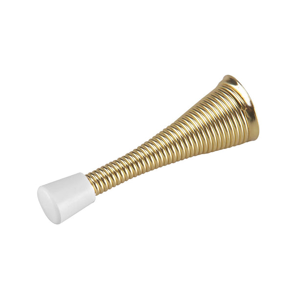 Butoir de porte à ressort, 3'', fini laiton - Matériaux JLS