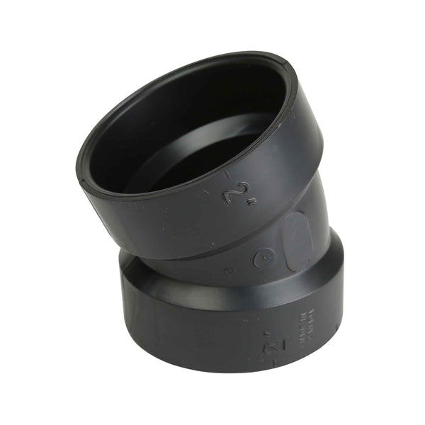 ABS-DWV 22.5° Elbow «Hub», 2" - Matériaux JLS