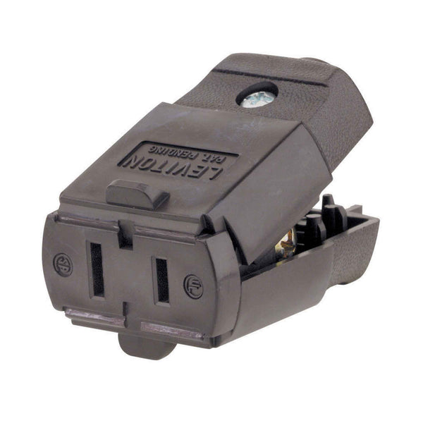 Connecteur bifilaire de 15 A / 125 V à 2 pôles et à 2 fils, noir ...
