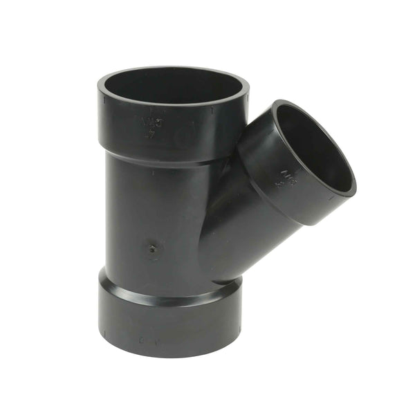 ABS-DWV of 45˚ Wye «Hub», 4" x 3" - Matériaux JLS
