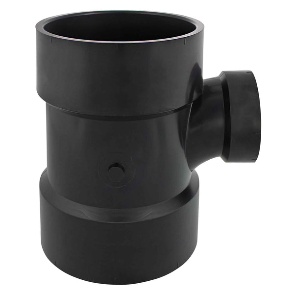 Raccord en ''T'' pour sanitaire ABS-DWV «femelle», 4" x 2" - Matériaux JLS
