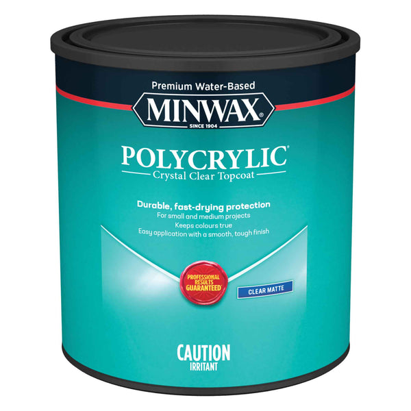 Polycrylic Fast-Drying Protection Clear Matte, 946 ml - Matériaux JLS