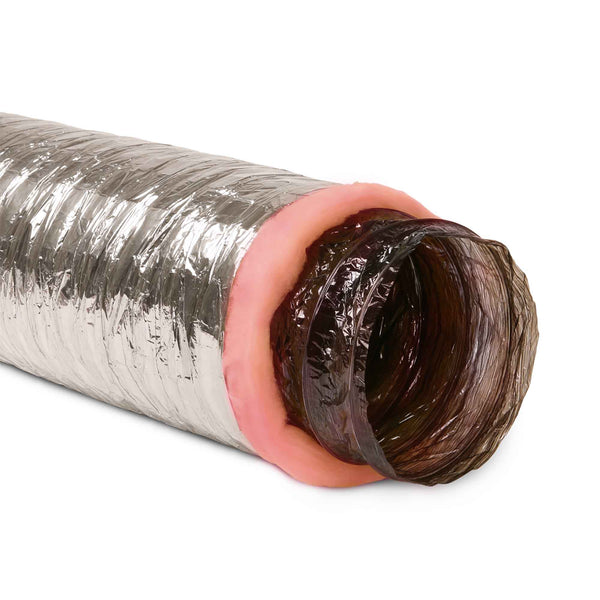 2-Ply Polyester Silver Air Duct, 3" x 25' - Matériaux JLS