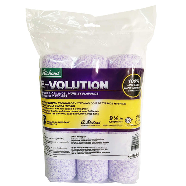 13 mm Thick Rollers for 9-1/2'' Sleeve, E-Volution Series (3-Pack ...