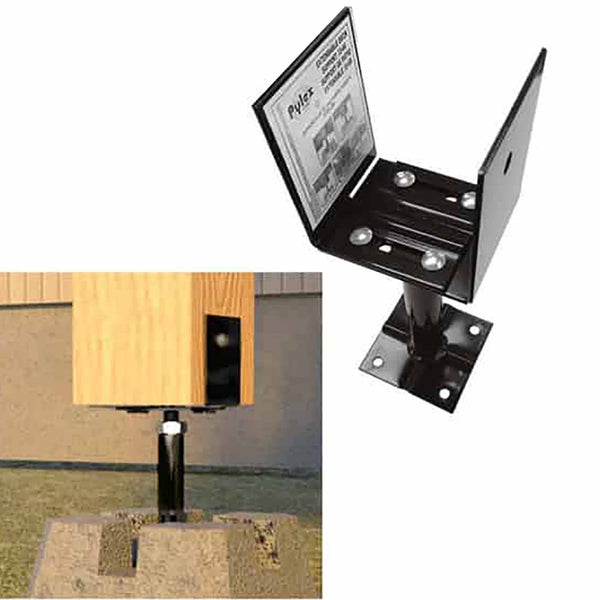 Adjustable Deck Support Extensible 33-66, Black - Matériaux JLS