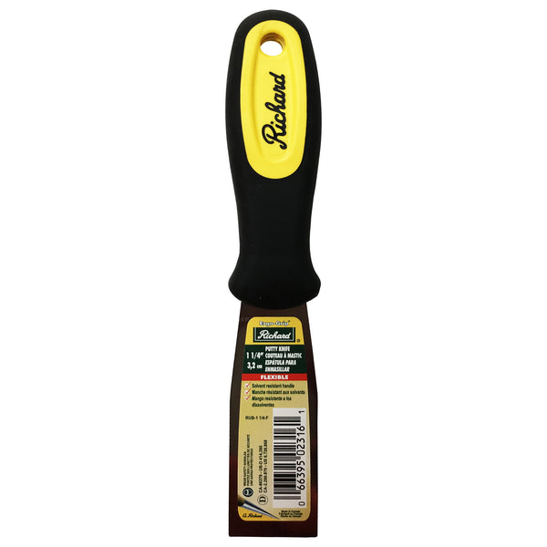 Couteau à mastic Ergo-Grip, lame carbone flexible de 1 1/4'' (3,2 cm ...