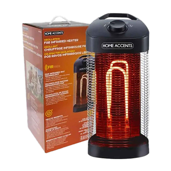 Portable Oscillating Infrared Heater, 1,200 W - Matériaux JLS