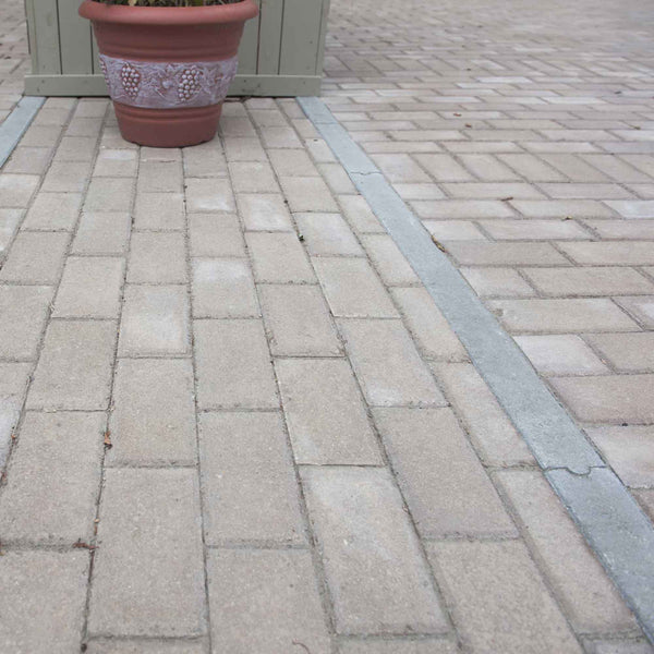 Pierre à patio de style interpavé en brun clair, 50 mm x 8,75" x 4,13 ...