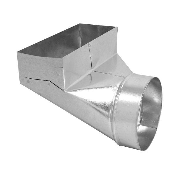 Angle Boot in Galvanized Steel, 4" x 10" x 6" - Matériaux JLS