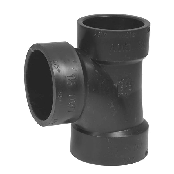 ABS-DWV Sanitary Tee Fitting «Hub», 4" - Matériaux JLS