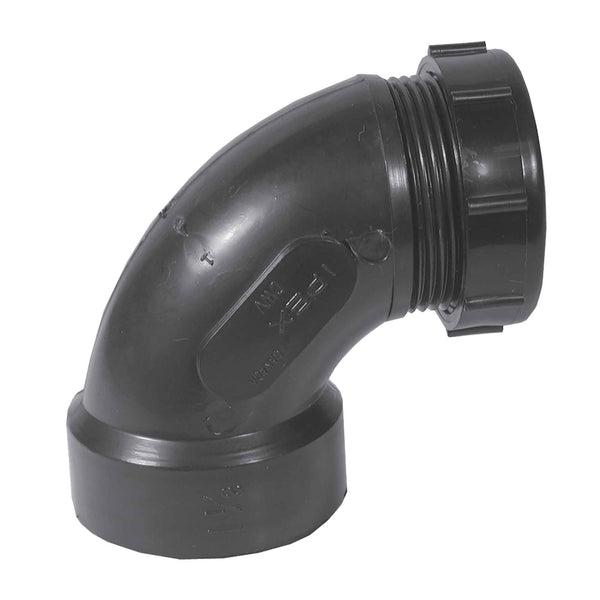 ABS-DWV 90˚ Elbow «Slip Joint Nut x Hub», 1-1/2" - Matériaux JLS