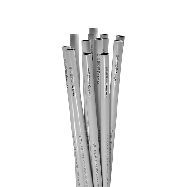 SuperPex White Pipe, 1/2'' x 20' - Matériaux JLS
