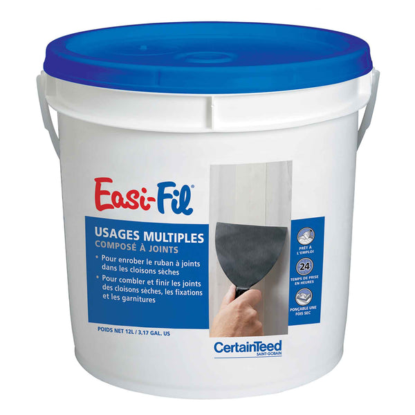 Composé à joints à usages multiples Easi-Fil, 12 L - Matériaux JLS