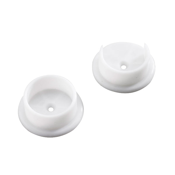 Plastic Support for Round Rod, White - Matériaux JLS