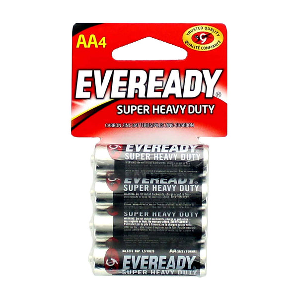 Super Heavy-Duty AA Battery, 4 Units - Matériaux JLS